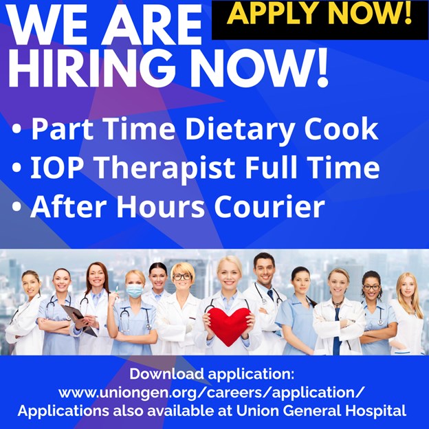 Union General Hospital - Hiring